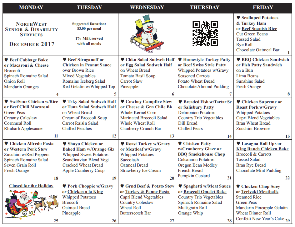 Senior Lunch / Meals on Wheels Program | Chehalem Park & Recreation ...